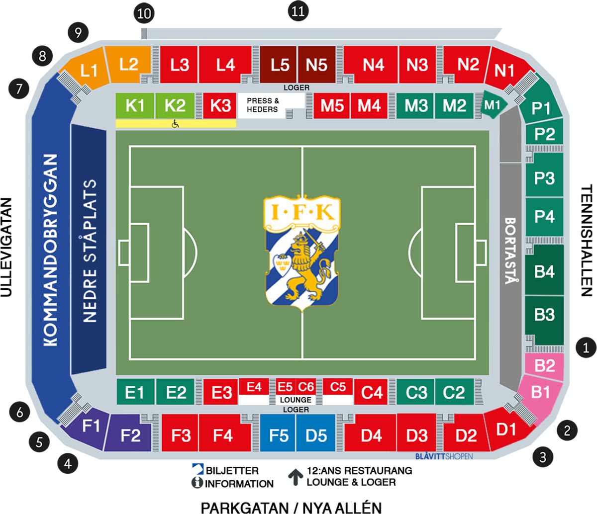 Info till bortasupportrar | IFK Göteborg – Hela stadens lag